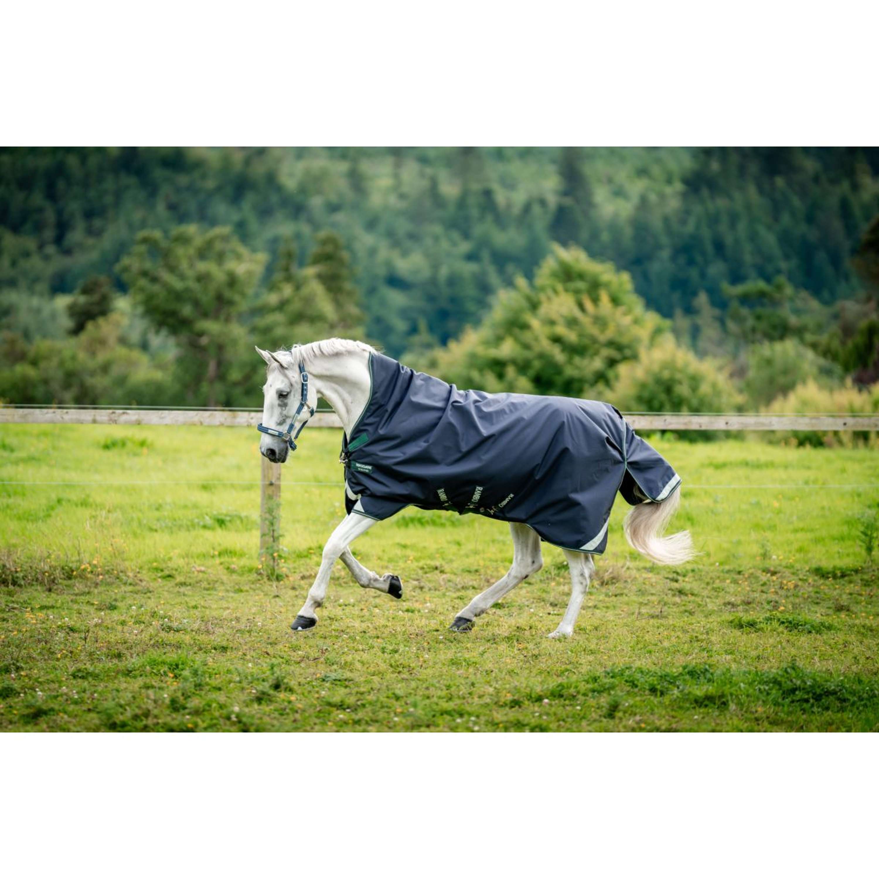 Rambo Wug Turnout Med 200g Navy/Hunter Green | Agradi.com