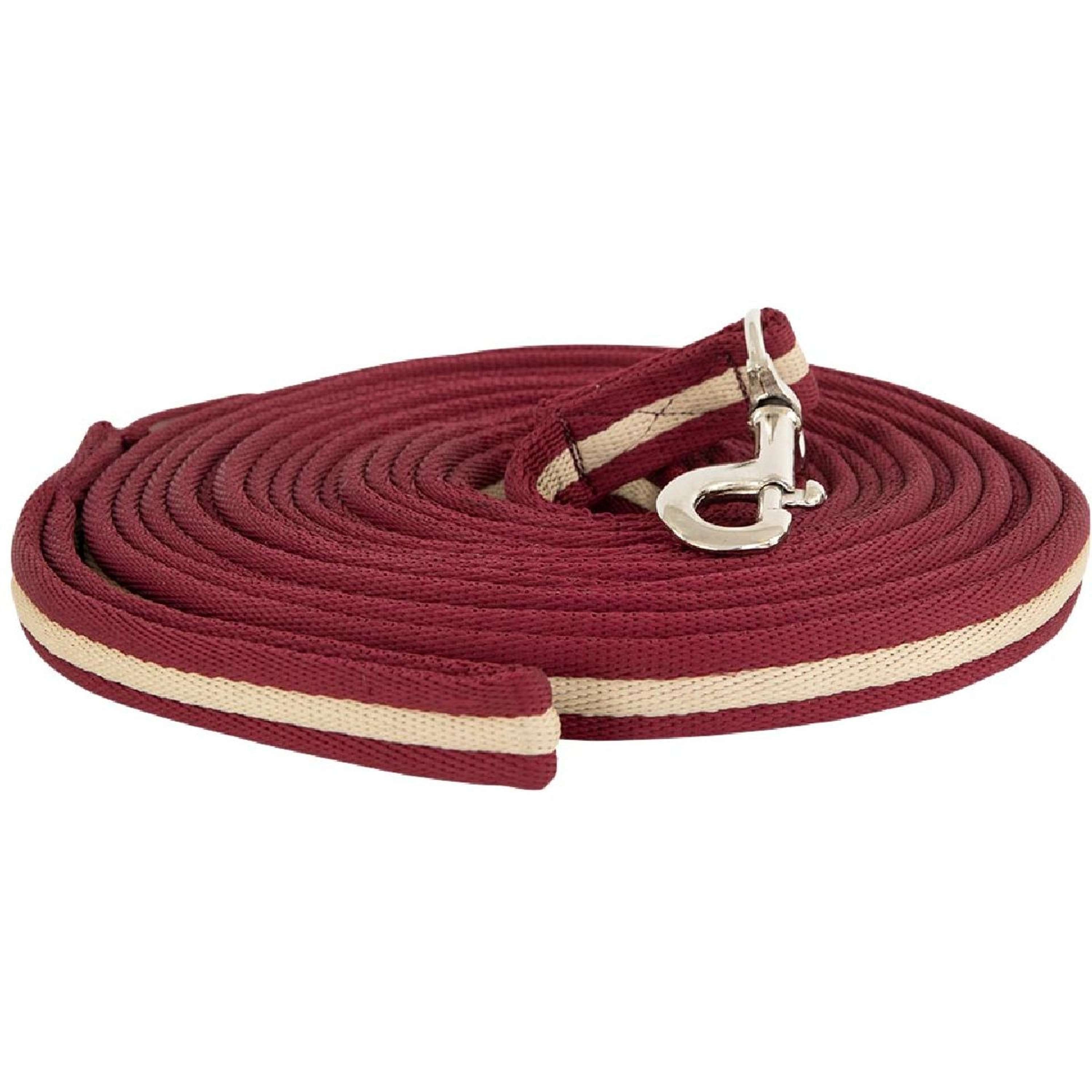 Premiere Lunging Side Rope Softgrip with Snaphook Burgundy/Caramel ...