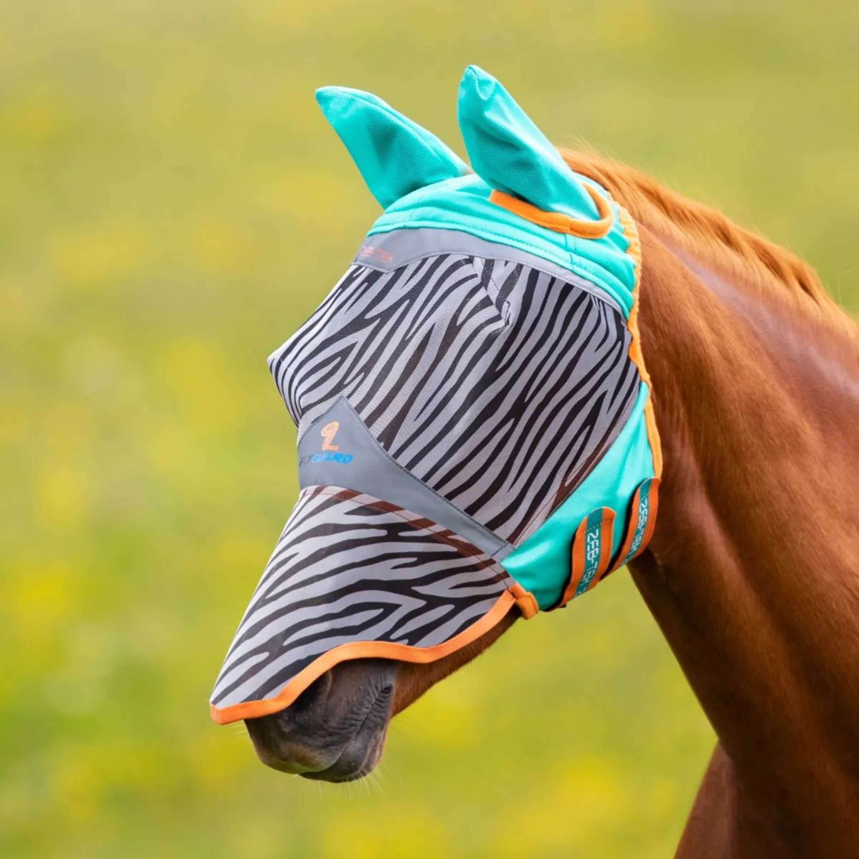 Shires Fly Mask Fine Mesh with Ears & Nose Zebra | Agradi.com