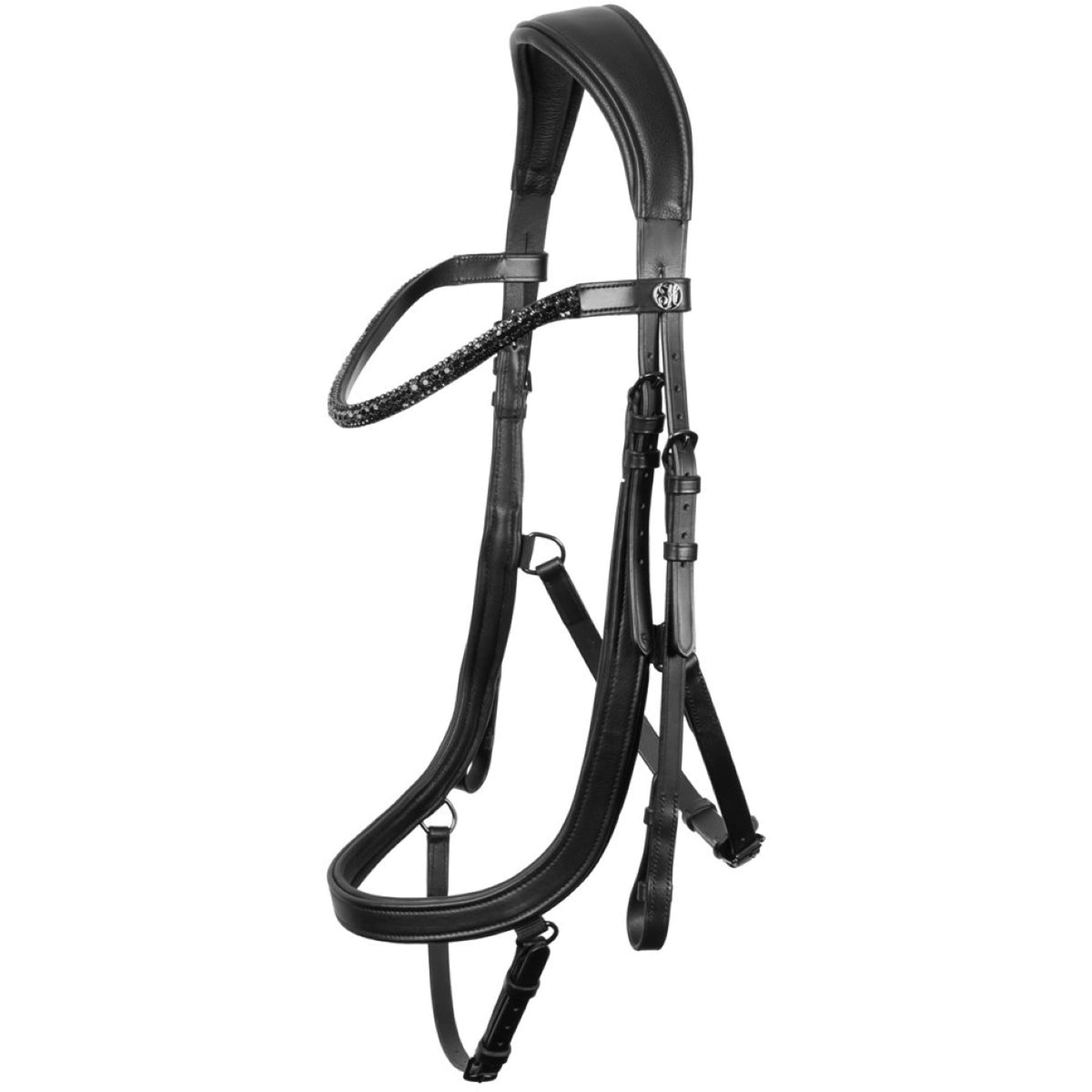Harry's Horse Bridle Anatomic Black Crystal Black | Agradi.com