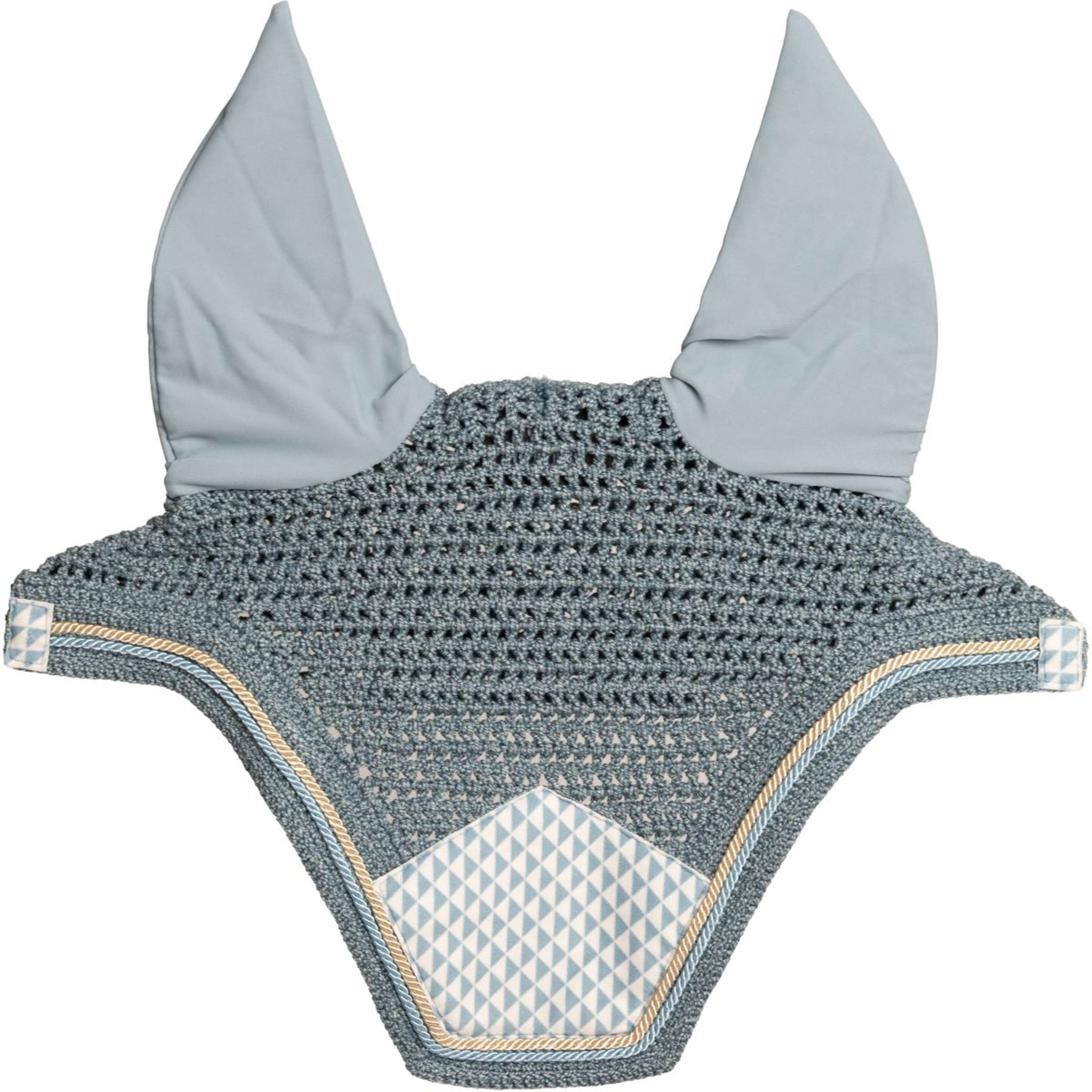 Kentucky Ear Bonnet Wellington Velvet Flags Lightblue | Agradi.com